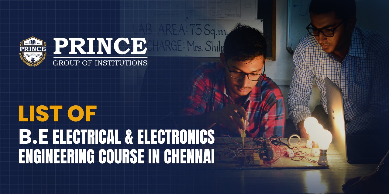 List of B.E Electrical and Electronics Engineering Course in Chennai ...
